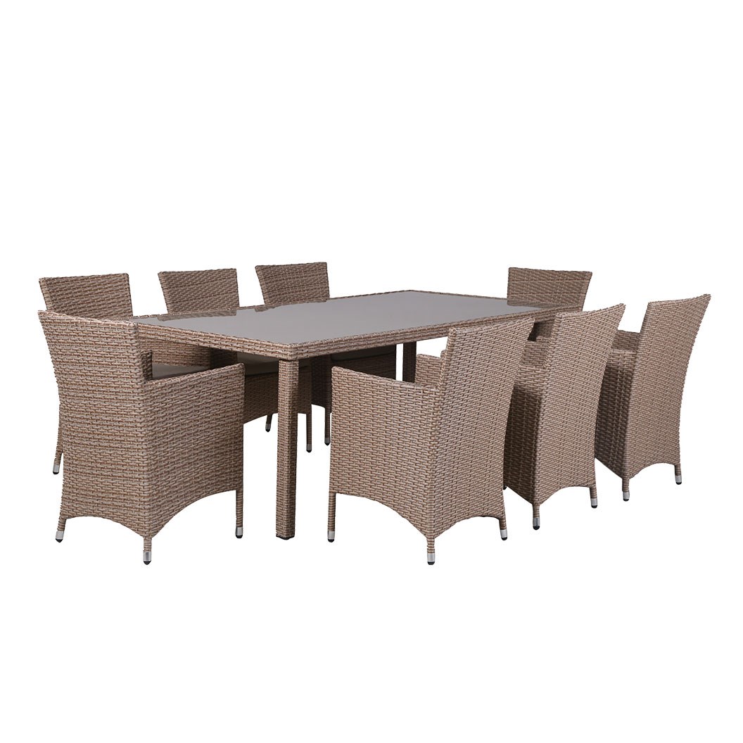 Wicker Blitz Tub Chair 7 Piece Setting