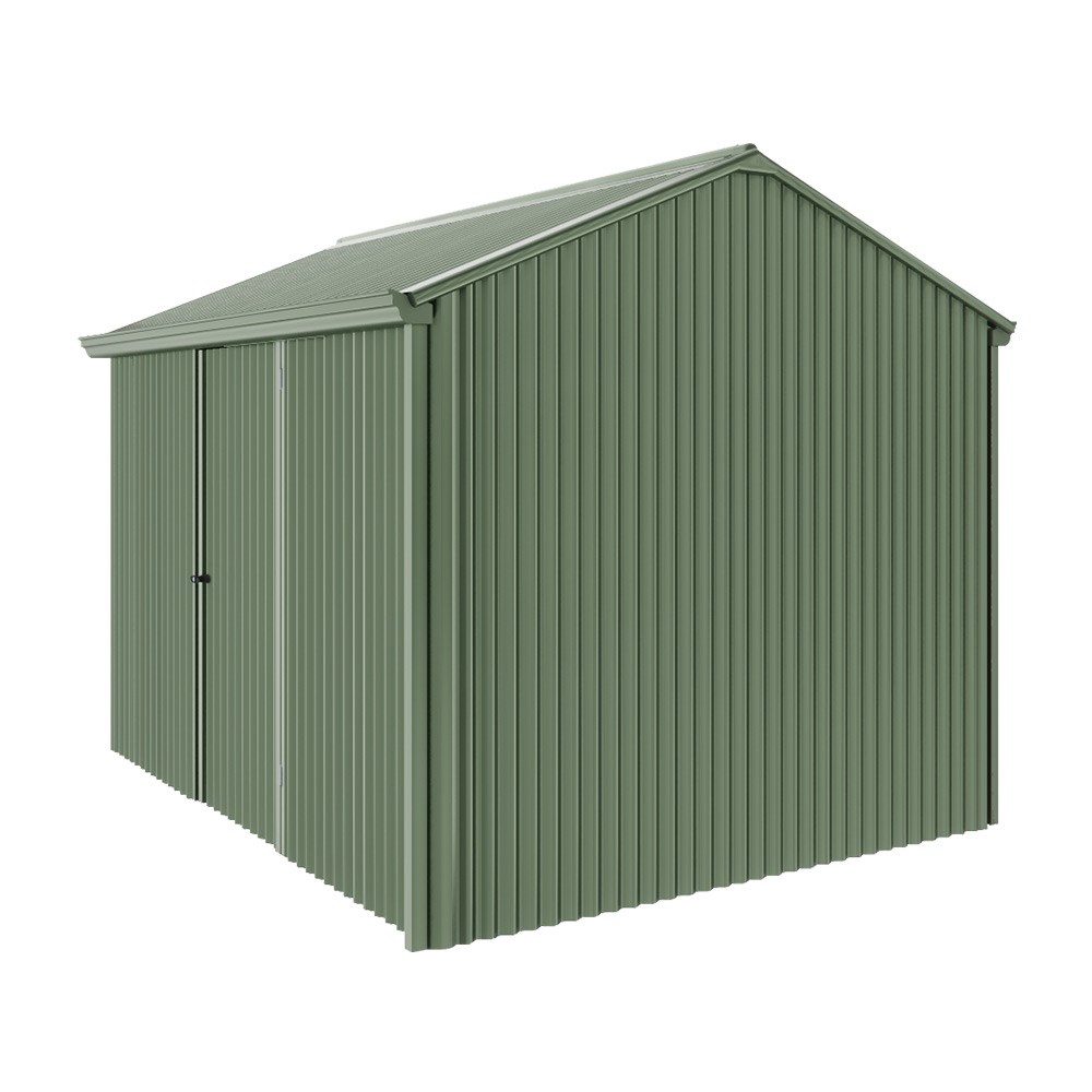 Handi-Heritage Shed H2 3.30X2.52 Roof:Rivergum Wall:Rivergum Front/Rear ...