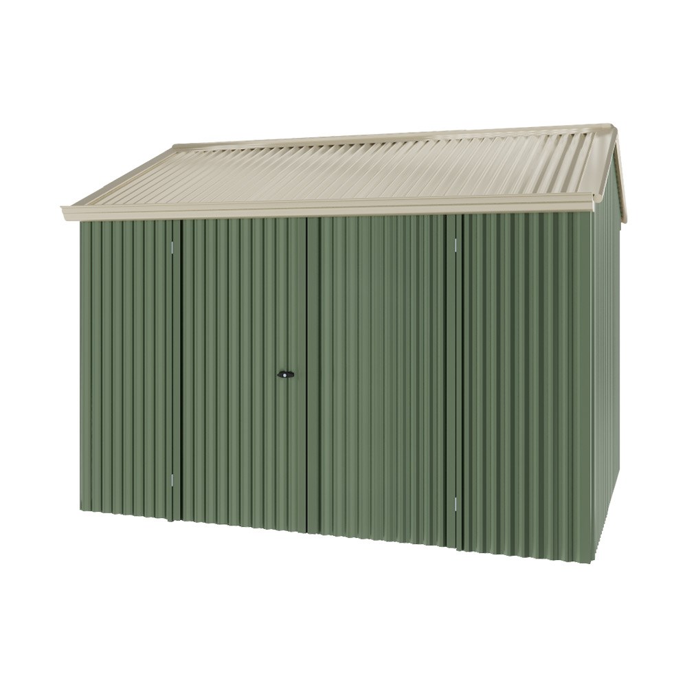 Handi-Heritage Shed H2 3.30X2.52 Roof:Merino Wall:Rivergum Front/Rear ...