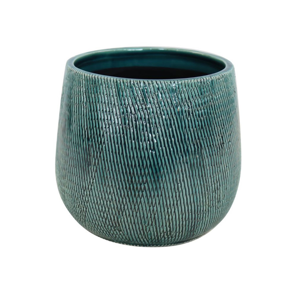 Hisako Round Pot - Blue 26 x 21cm Large