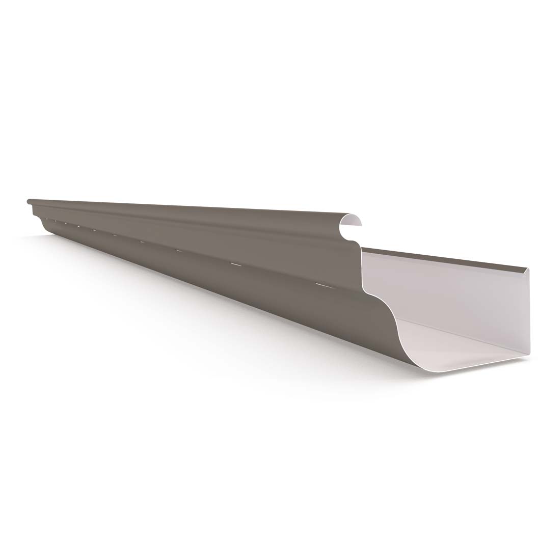 OG Gutter 125 Slotted Driftwood